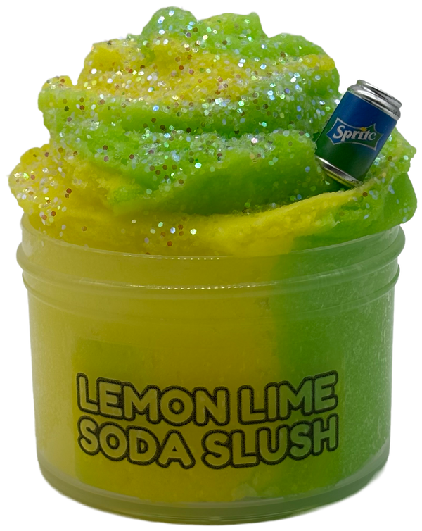 Lemon-Lime Soda Slush - Glitter Slimes