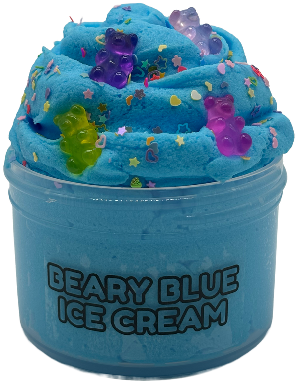 Beary Blue Ice Cream - Glitter Slimes